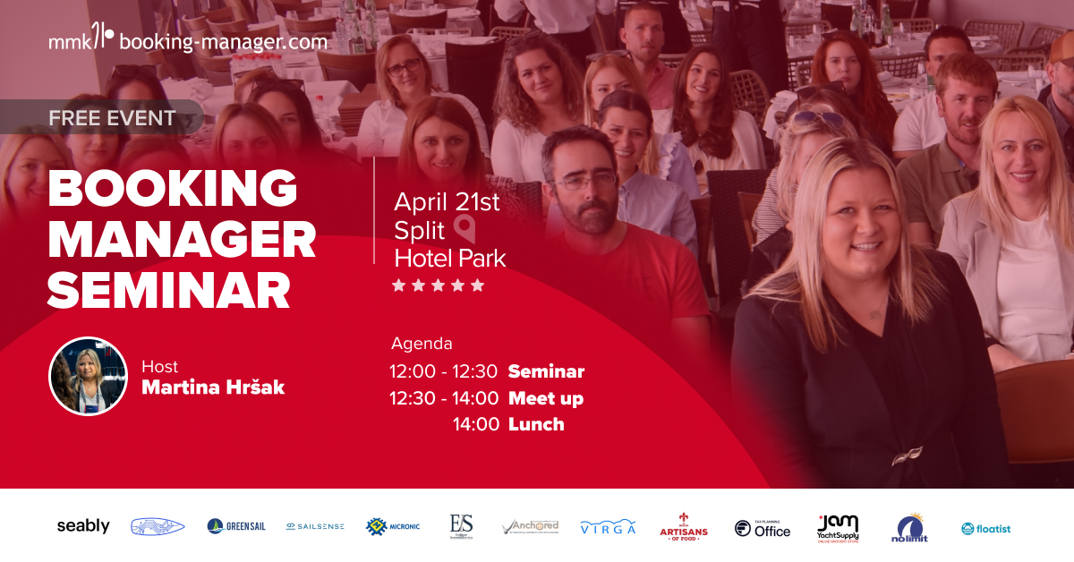 MMK is hosting a charter fleets seminar in Split - Booking Manager